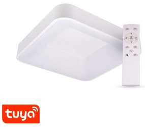 T-LED SMART Tuya LED svítidlo ZULU 48W CCT hranaté bílé SMART Tuya LED svítidlo ZULU 48W CCT hranaté bílé