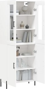 Skříň highboard bílá 69,5 x 34 x 180 cm kompozitní dřevo 3198217