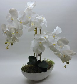 Umělá orchidej Krásná Orchidej V Květináčku Umělé Květy Dekorace