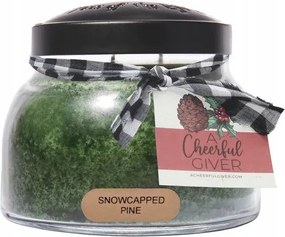 Velká svíčka Snowcapped Pine Keepers of the Light Mama Jar Cheerful Candle