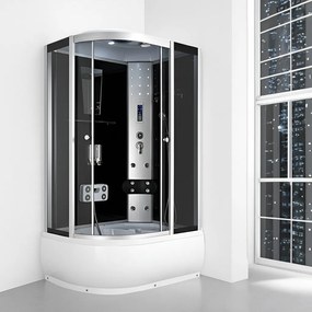 Terra Hydromasážní box WSH7106RS, 120x80 pravý se saunou