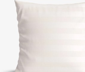 Goldea damaškový povlak na polštář - smetanové proužky se saténovým leskem 30 x 50 cm