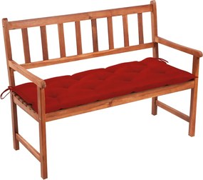 Zahradní lavice s poduškou 120 cm masivní akáciové dřevo 3063789