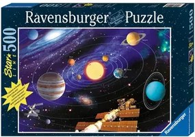 Ravensburger Svítící puzzle Sluneční soustava / 500 dílků / od 12 let