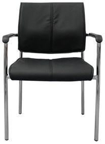 Dalenor Konferenční židle Flash (SET 4 KS) syntetická kůže, černá