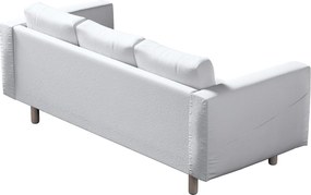 Potah na pohovku IKEA Norsborg 3-místná barva bílá látka pletený vzor