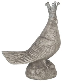Dekorace holubice s korunkou - 19*10*24 cm