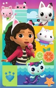 TREFL Puzzle Premium Plus Kids Gábinin kouzelný domek: Roztomilá Gábi