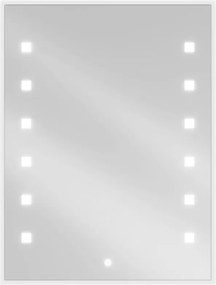 Mexen Ner, LED koupelnové zrcadlo s podsvícením 60x80 cm, 6000K, ochrana proti zamlžování, 9809-060-080-611-00