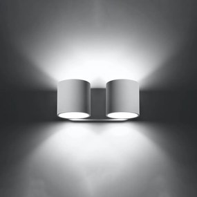 Sollux Lighting Nástěnné svítidlo ORBIS 2 bílé