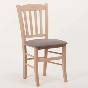 Stima Židle VENETA s čalouněným sedákem Odstín: Dub Sonoma, Látky: LUX šedá 5