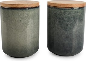 Kameninová dóza na potraviny Meridian – Salt&amp;Pepper