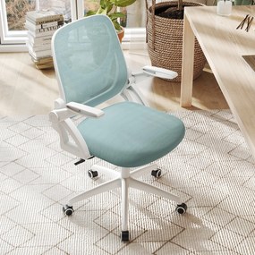 Costway Ergonomická kancelářská židle se sklopnými područkami a houpací pracovní