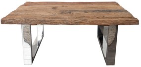 OnaDnes -20% Moebel Living Masivní teakový konferenční stolek Raw 110 x 60 cm