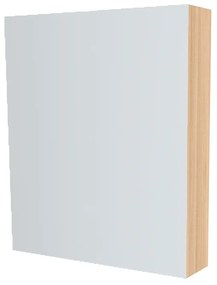 Mereo, Mereo Koupelnová zrcadlová skříňka 60 cm, galerka, 1x dvířka levá, Multidecor, Dub Sand Barbera, MER-CN798G61DSB1