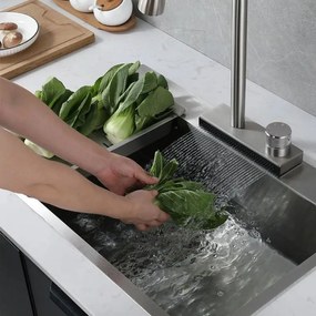 Rea Conor, kuchyňská baterie h-400, broušená ocel, REA-B6313