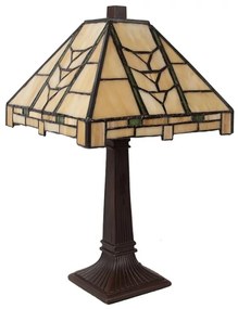 Stolní lampa Tiffany ve stylu art deco Miette – 23x23x38 cm