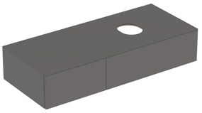 Geberit VariForm - Umyvadlová skříňka, 1200x510x235 mm, 2 zásuvky a zápachová uzávěrka, lávová 501.172.00.1