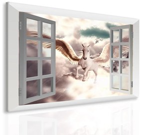 Malvis ® Obraz snová pohádka za oknem Velikost: 80x60 cm