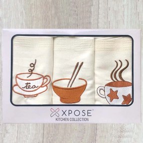 XPOSE® Kuchyňské utěrky TEA - dárkové balení 3 ks 45x70 cm