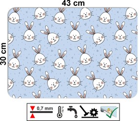 PokojovaDekorace.cz, Dětské prostírání - 054, Zajíček, 43x30cm