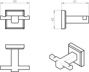 Sapho, COLORADO dvojitý háček, chrom