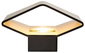 SLV 151710  Cariso, 3D nástěnné svítidlo, 7,6W LED stmívatelné, černá/mosaz, výška 14,6cm