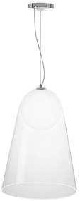 Toolight - závěsná skleněná lampa G9 25W APP1029-1CP, stříbrná, OSW-09485