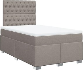 Box spring postel s matrací taupe 120x190 cm textil 3292738