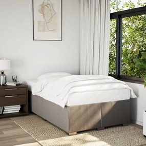 Rám postele bez matrací taupe 120x190 cm textil 3284461