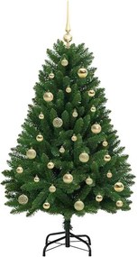 Umělý vánoční stromeček 120 cm 150 LED Teplá bílá PVC a ocel 3395671