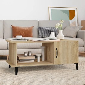 vidaXL Konferenční stolek 90 x 50 x 40 cm kompozitní dřevo [817548] Barva: šedá sonoma