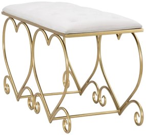 Designová lavice Efthymia 105 cm krémová