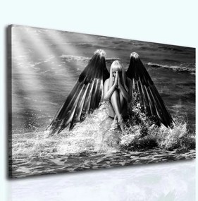 Obraz Andělská modlitba Grey Velikost (šířka x výška): 60x40 cm