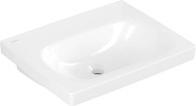 Villeroy & Boch Skyla - Umyvadlo 55x45 cm, bez přepadu, bez otvoru pro baterii, CeramicPlus, alpská bílá 5A5158R1