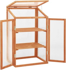 Skleník 60 x 45 x 100 cm jedlové dřevo 314848