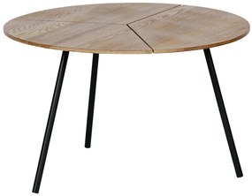 Hnědý Kovový konferenční stolek Rodi 38 × 60 × 60 cm WOOOD