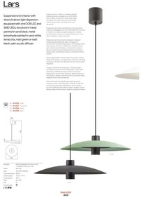 Redo 01-3020-LED Lustr na lanku LARS LED/14W/230V+LED/10W pr.60cm CRI90 oranžová