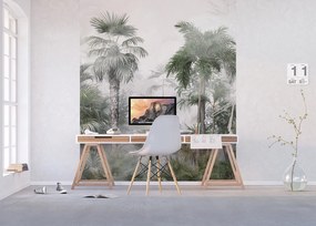 Vliesová fototapeta na zed' Zahalený Tropický Les | 225 x 270 cm | DFT3P5909