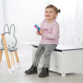 Bílý dětský úložný box 60x32x30 cm Miffy – Roba