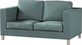 Potah na pohovku IKEA  Karlanda 2-místná, krátký barva modrá látka pletený vzor