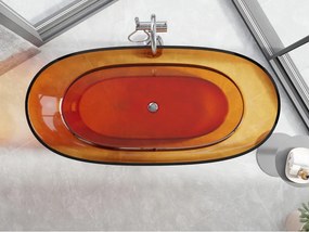 Mexen Pure, volně stojící vana 170 x 80 cm, oranžová, 58071708006