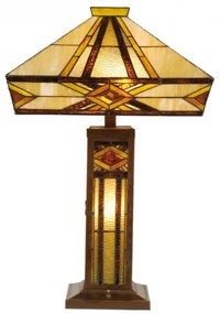 Stolní lampa Tiffany Pier – 42x42x71 cm
