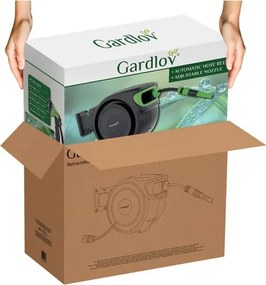 Nástěnný naviják na hadice – buben s hadicí 25 metrů