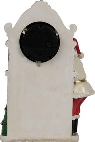 Stolní hodiny s vánoční dekorací Santa Clause - 15*7*22 cm