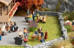 NOCH Sada figurek Grilovací párty / H0 (měřítko 1:87) / od 14 let