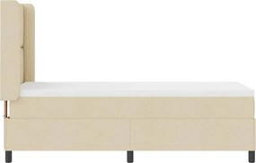 Postel s boxspringem s polštářem Krémová 200 x 80 cm textil 3341677