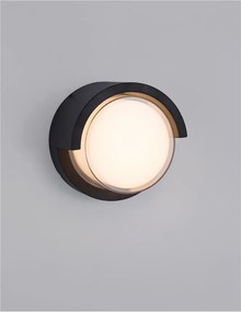 NV 9026002 Venkovní nástěnné svítidlo MAX tmavě šedý ABS čirý a bílý akryl LED 12W 3000K 200-240V 120st. IP65 - NOVA LUCE