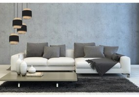 Závěsné svítidlo Boho, 4x jutové/černé textilní stínítko, o