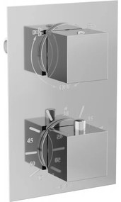 Mexen Cube termostatická vanovo-sprchová baterie, 2-výstupová, chrom - 77502-00